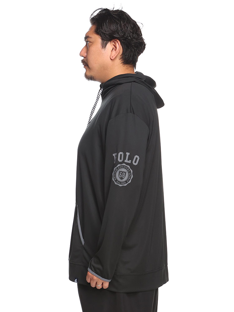 POLO BCS (ポロ ビーシーエス ) 袖ロゴ フルジップ フード付き ラッシュガード CR432P 3L 4L 5L 6L トップス その他のトップス | 大きいサイズの服【サカゼン公式通販】